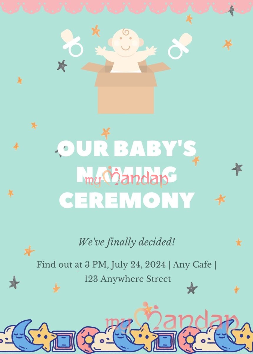 Naming Ceremony Cards - myMandap Cards Naming Ceremony Cards - myMandap Cards