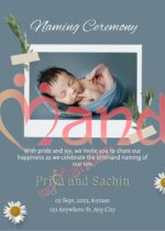 Namkaran Invitation Card Design - myMandap Cards